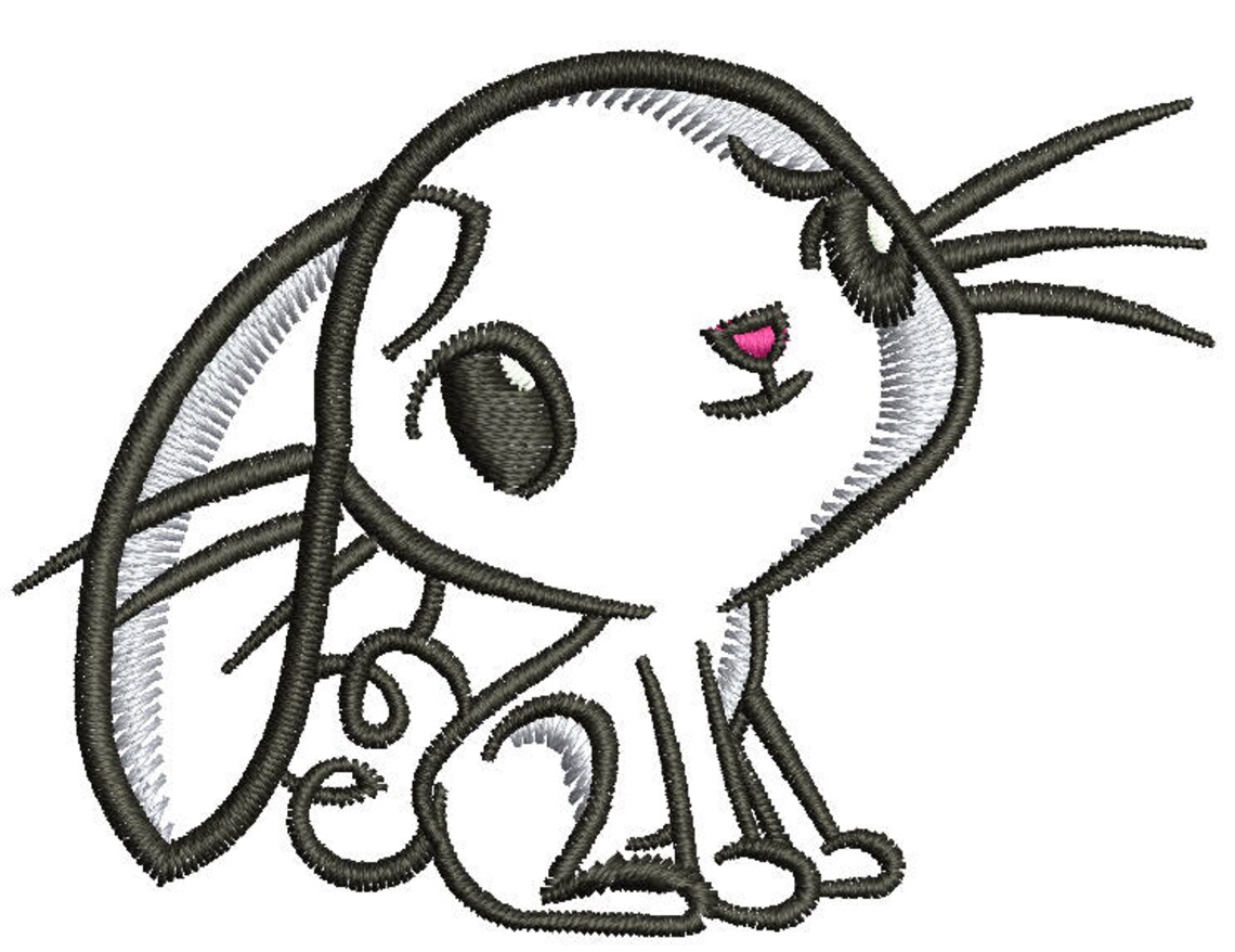Cute Bunny Machine Embroidery Designs Instantly Download | Etsy