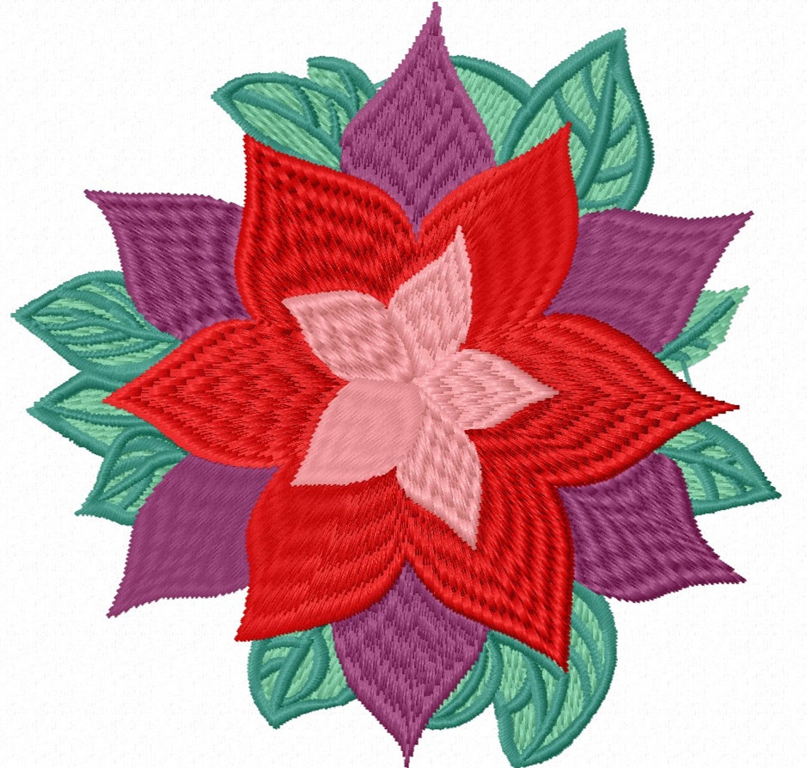 Flower Machine Embroidery Designs Instantly Download - Etsy