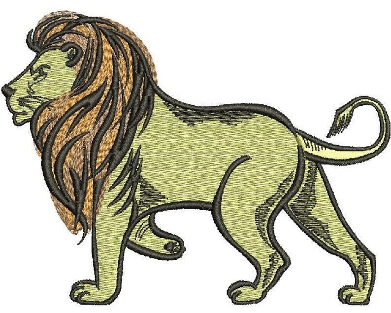 Lion Machine Embroidery Designs Instantly Download - Etsy
