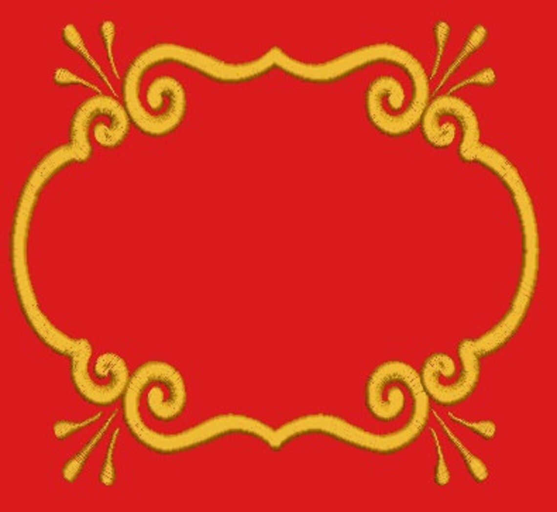 Chinese Frame Machine Embroidery Design Instantly Download | Etsy