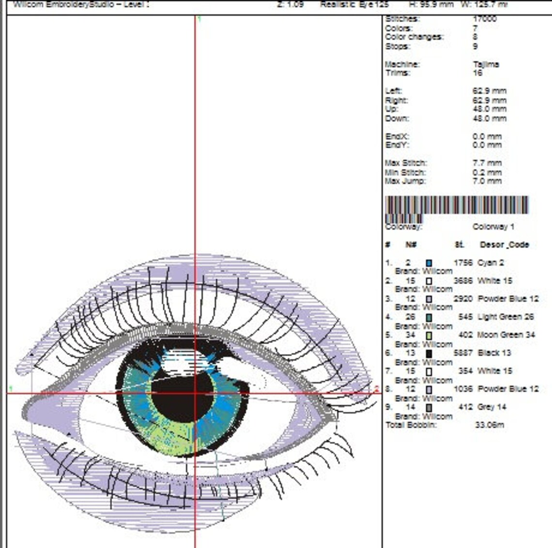 Realistic Eye / Dolls Eyes Machine Embroidery Design Instant | Etsy
