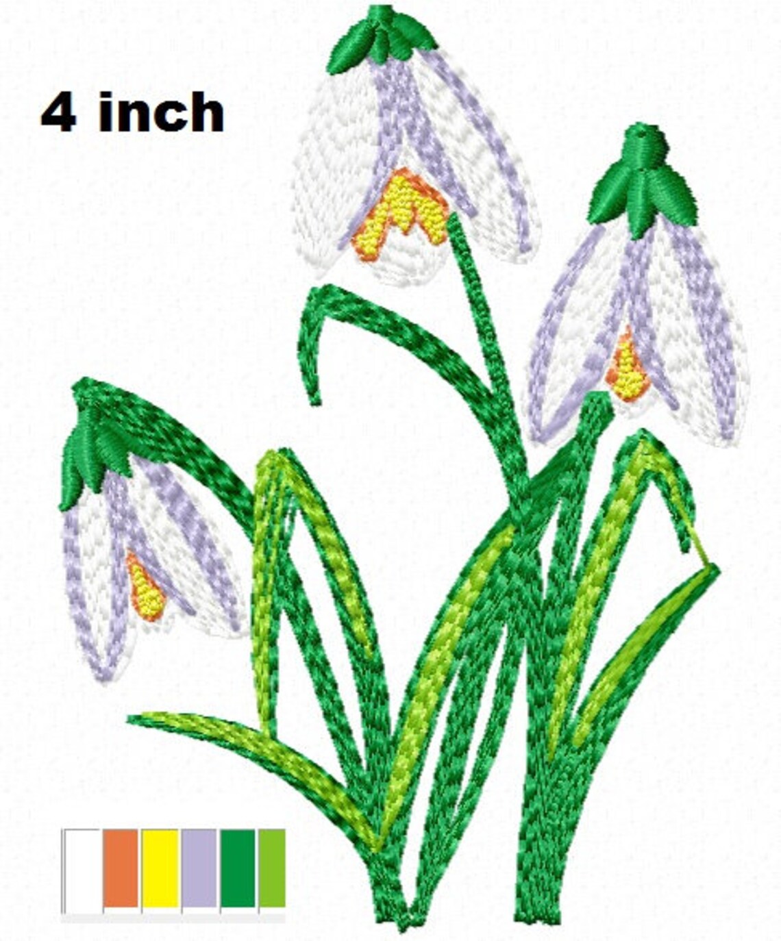 Snowdrop Machine Embroidery Designs Instantly Download It is - Etsy