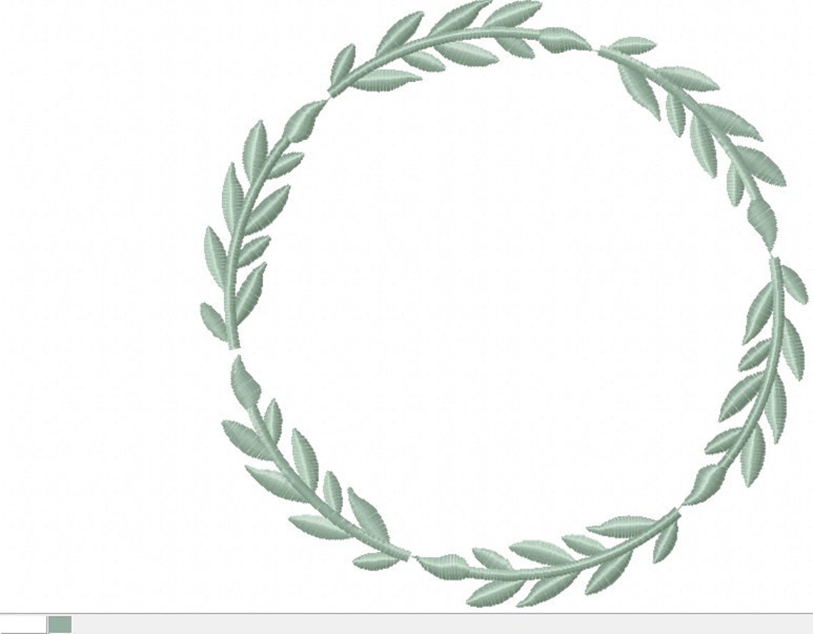 Leaf Wreath Wedding Rustic Flower Circle / Monogram Frame - Etsy