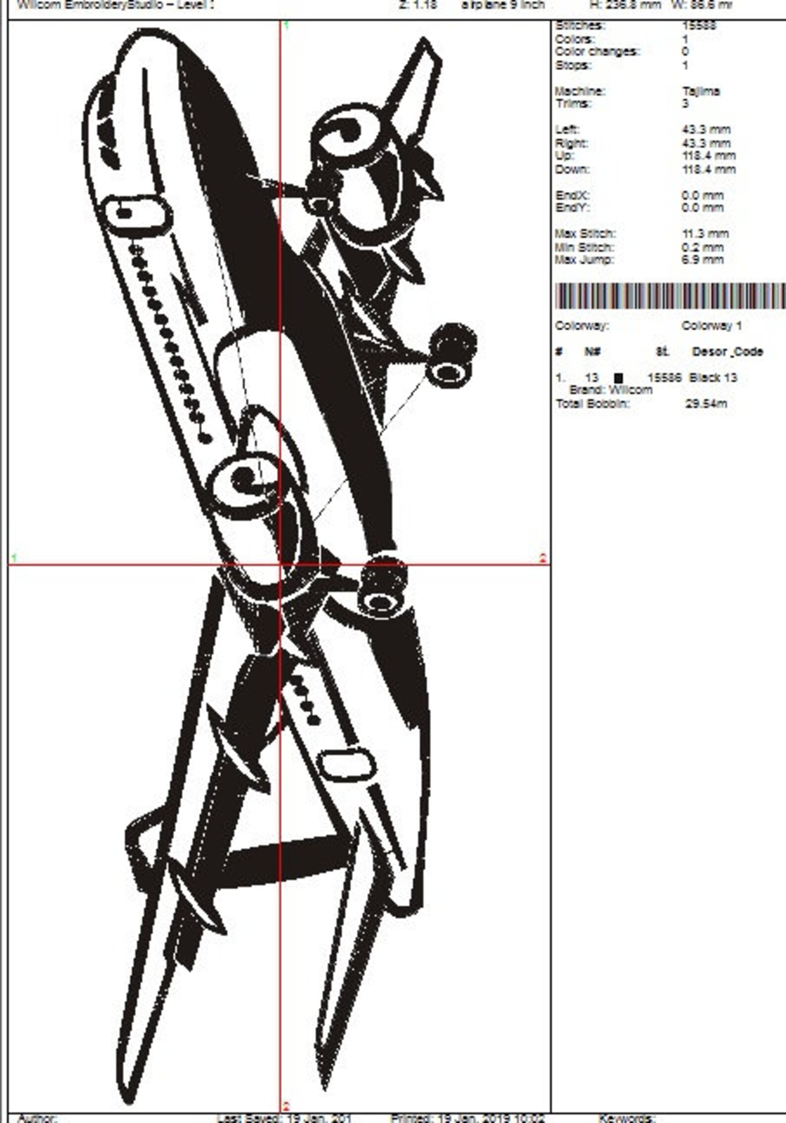 Airplane / Aircraft Machine Embroidery Design - Etsy