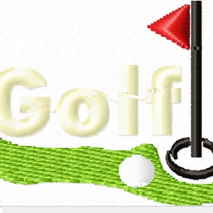 Golf Machine Embroidery Design - 2 Sizes, Instantly Download - Etsy
