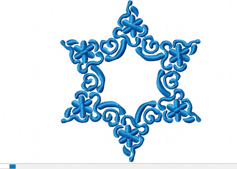 Star of David Openwork Ornament Monogram Frame Machine | Etsy