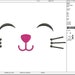 Rabbit Muzzle With Closed Eyes / Muzzle for Embroidery on Clothes or ...