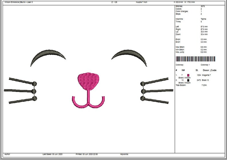 Rabbit Muzzle With Closed Eyes / Muzzle for Embroidery on - Etsy