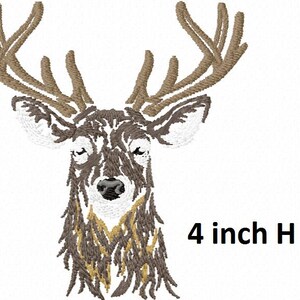 Whitetail Buck Deer Machine Embroidery Design - Etsy