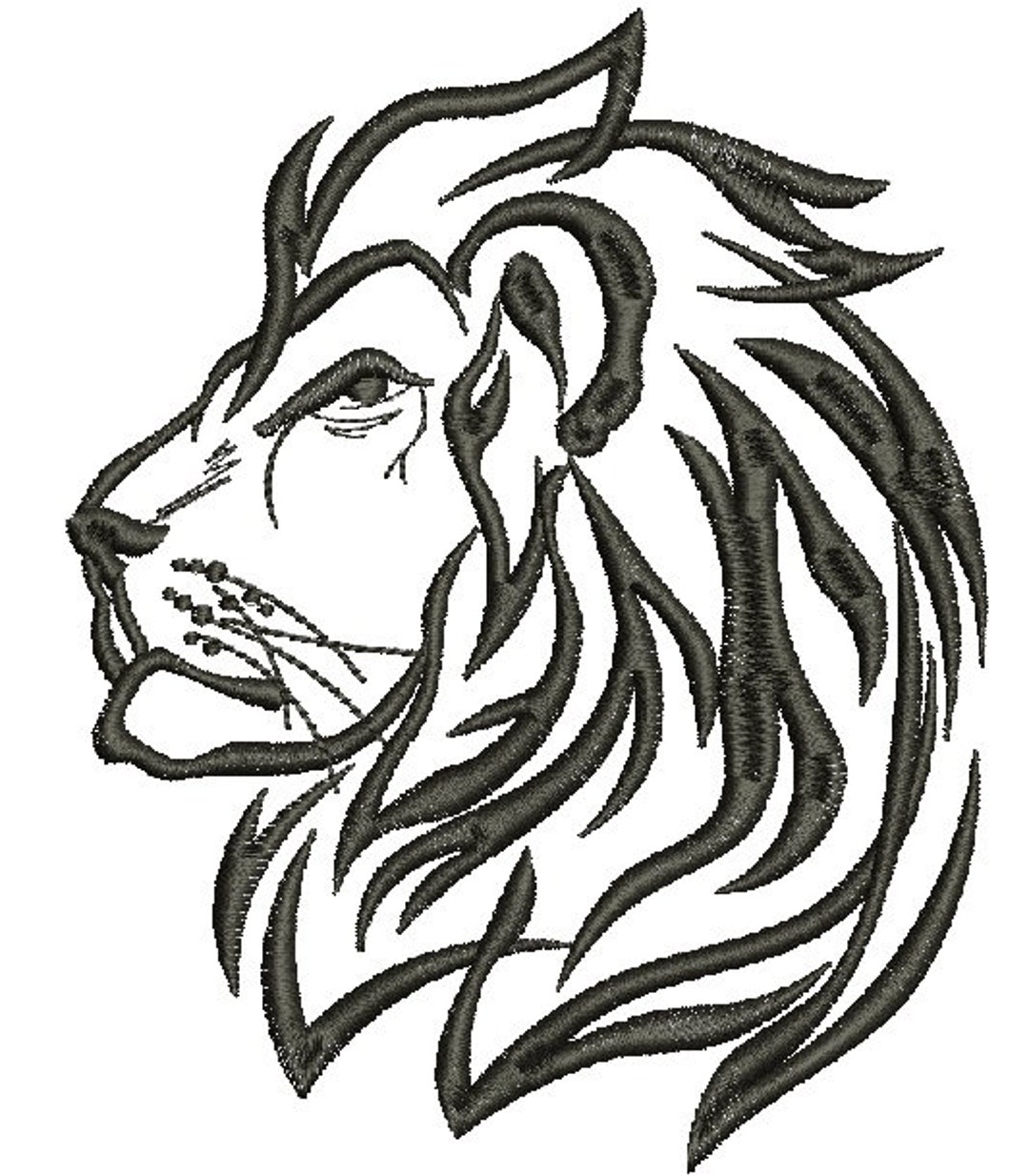 Lion Machine Embroidery Designs, Instantly Download - Etsy