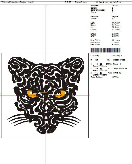 Puma Machine Embroidery Design Instantly Download - Etsy