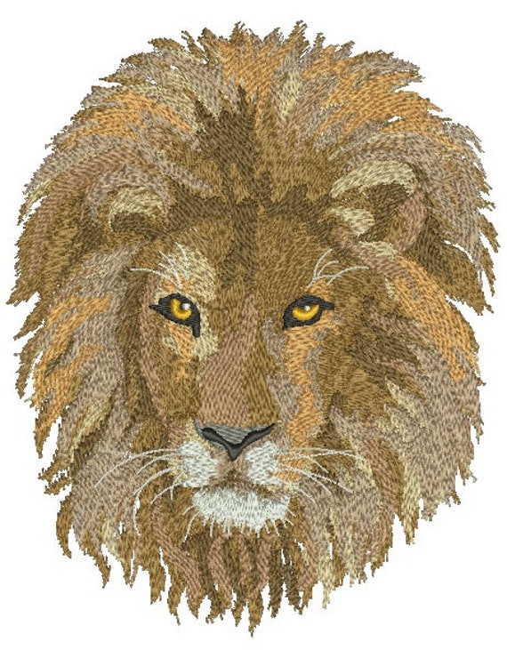 Lion Machine Embroidery Designs Instantly Download | Etsy