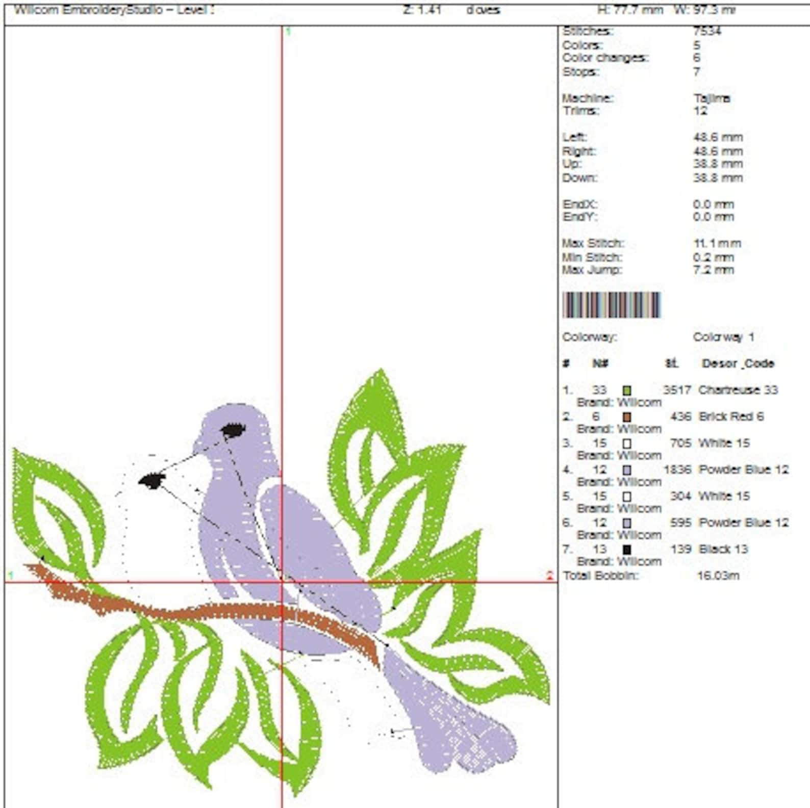 Doves Machine Embroidery Design - Etsy