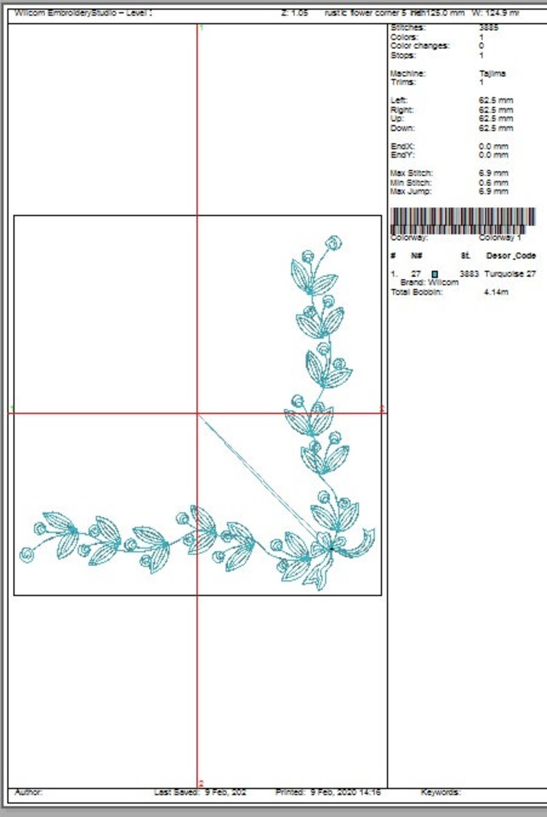 Rustic Flower Set Circle Corner Border Monogram Frame | Etsy