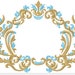 Baroque Monogram Frame Machine Embroidery Designs, Instantly Download ...