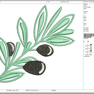 Olive Branch Machine Embroidery Design - Etsy