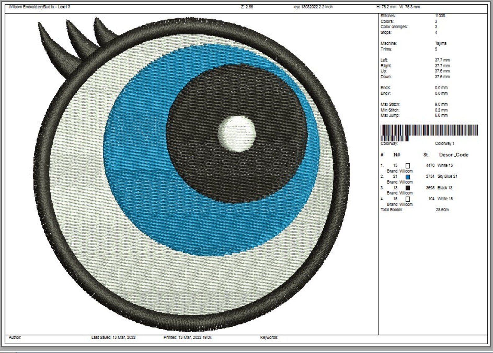 Big Eye / Eyes for a Plush Toy Machine Embroidery Designs - Etsy