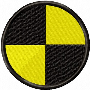 Crash Test Marker Patch Machine Embroidery Design, Instantly Download ...