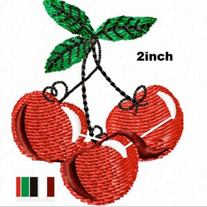 Cherries Mini Machine Embroidery Design, Instantly Download Tested - Etsy