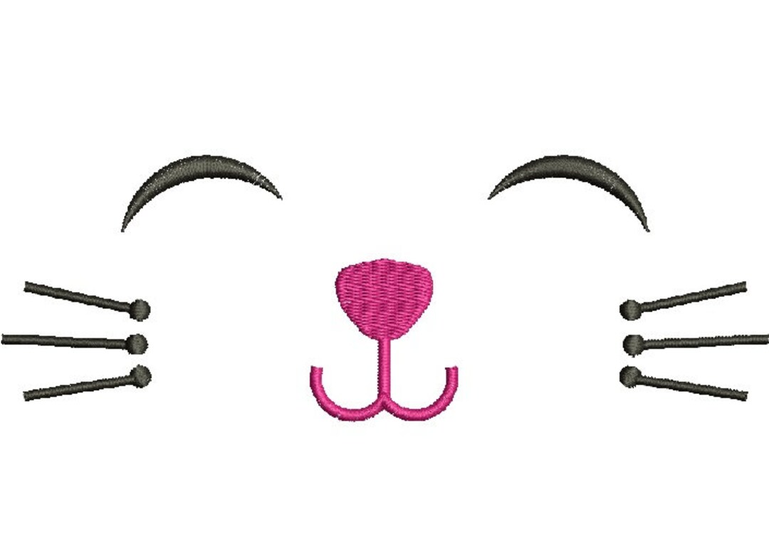 Rabbit Muzzle With Closed Eyes / Muzzle for Embroidery on Clothes or ...