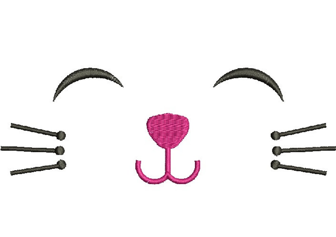 Rabbit Muzzle With Closed Eyes / Muzzle for Embroidery on - Etsy