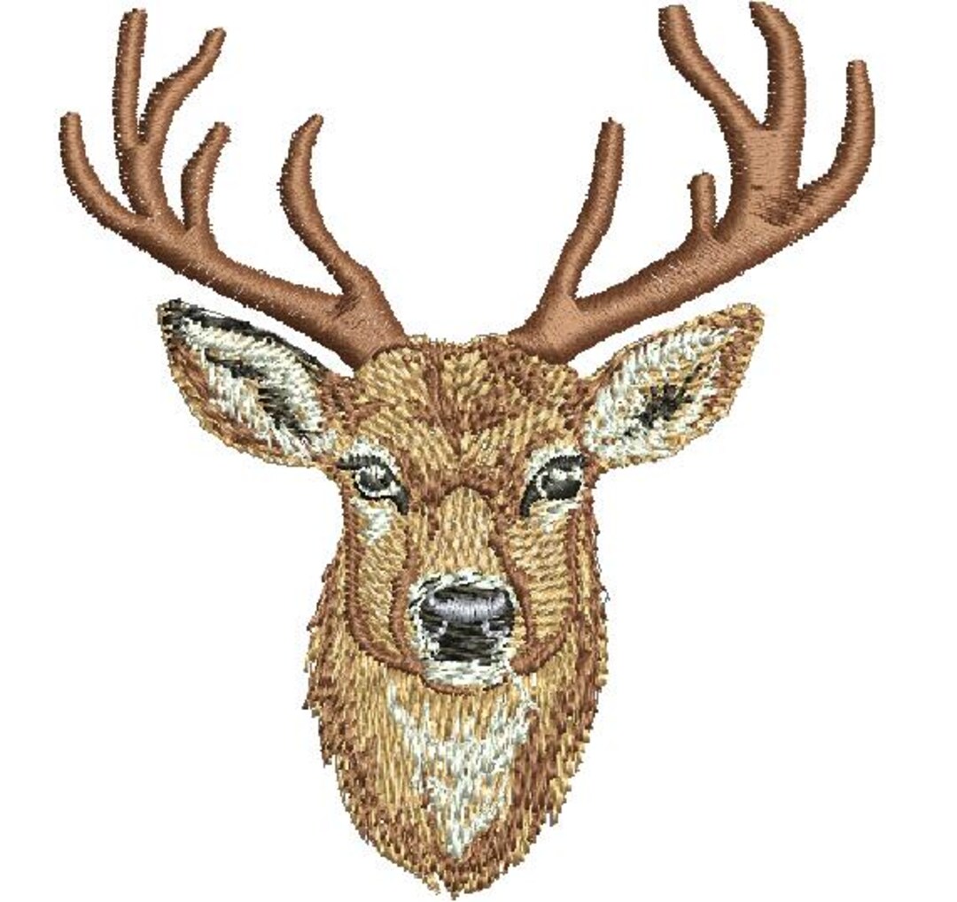 Whitetail Buck / Deer Machine Embroidery Design - Etsy