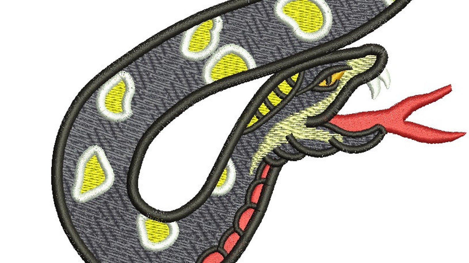 Cobra Snake Machine Embroidery Design Instantly Download - Etsy