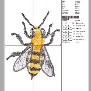 Realistic Bee Machine Embroidery Designs, Instantly Download - Etsy