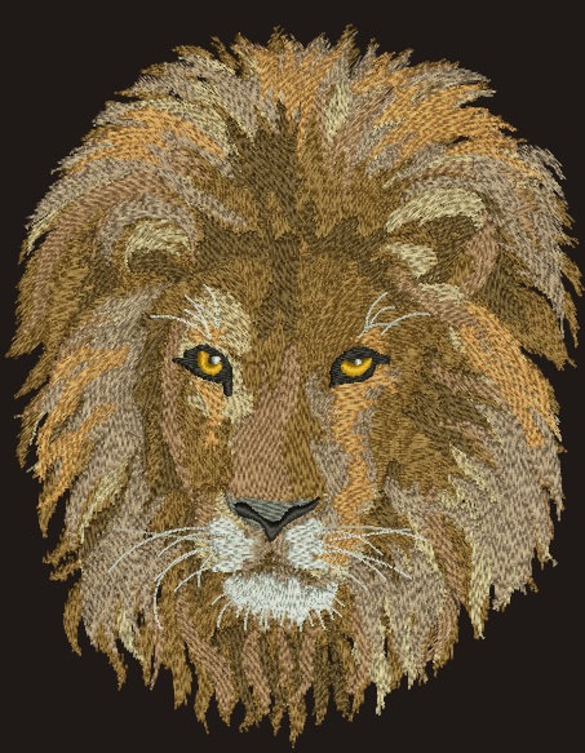 Lion Machine Embroidery Designs Instantly Download | Etsy