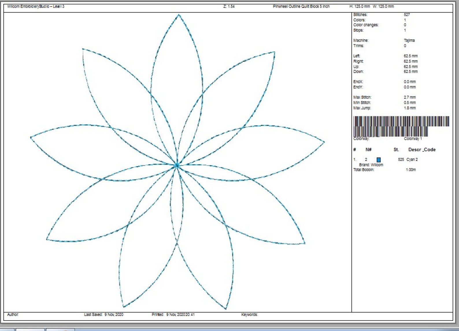 Pinwheel Outline Quilt Block 4 Sizes Machine Embroidery - Etsy