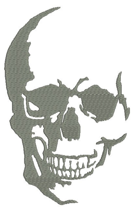 Skull Machine Embroidery Designs Instantly Download | Etsy