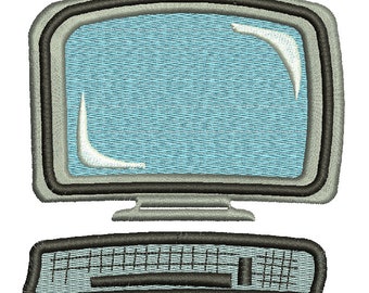 Laptop Computer Machine Embroidery Design, Embroidery Designs, Machine ...