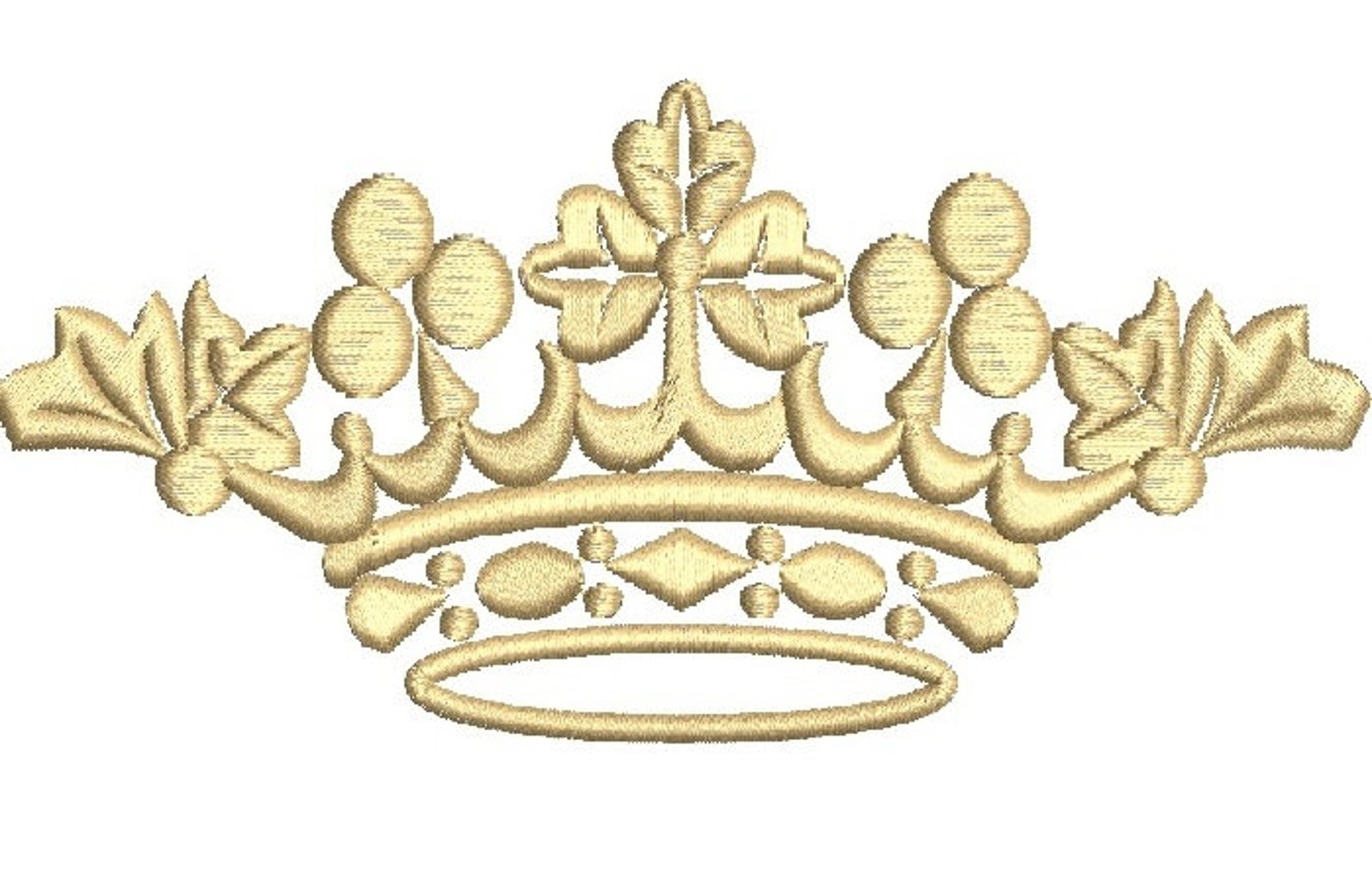 Crown Machine Embroidery Design - Etsy