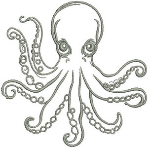 Octopus Machine Embroidery Design - Etsy