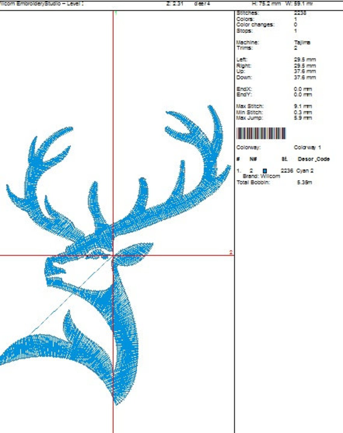 Deer / Hunting Embroiderymachine Embroidery Design | Etsy