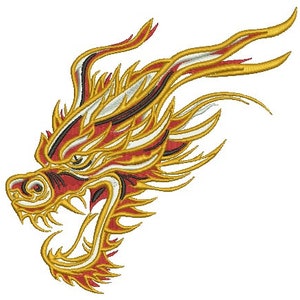 Chinese Dragon Machine Embroidery Design, Instantly Download - Etsy