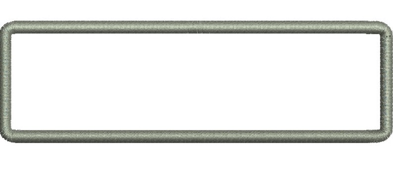 Name Patch Border Design Satin Stitch Rounded Corners Applique patch ...