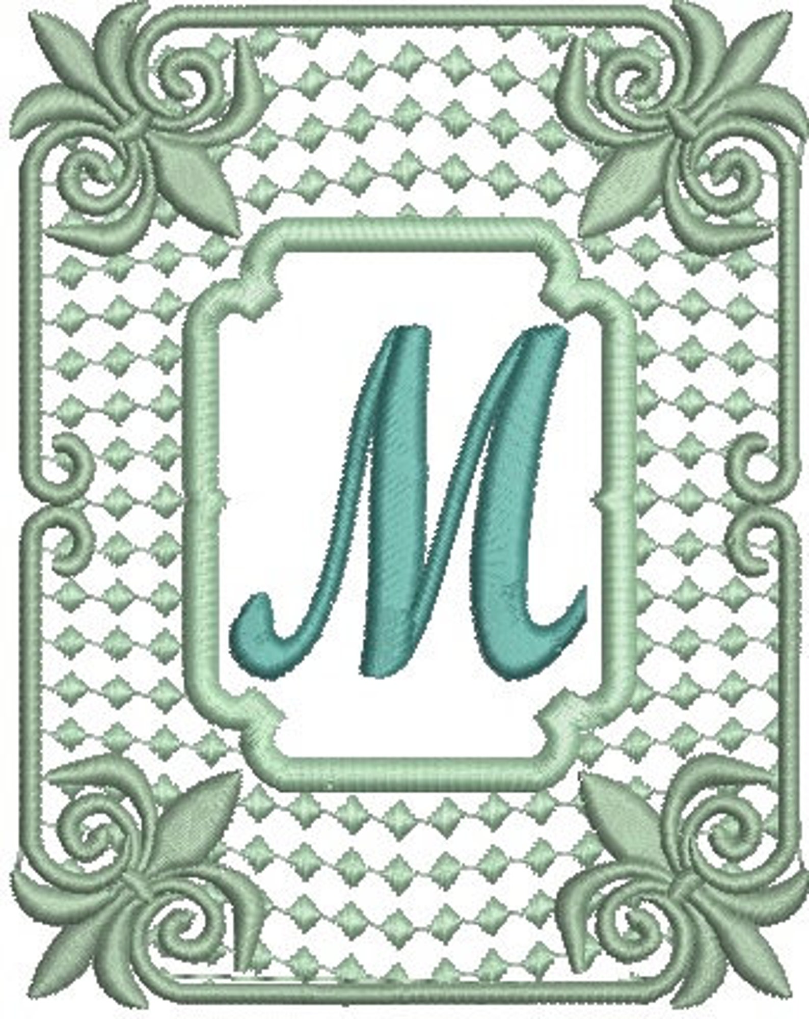5 Inch Size Embossed Machine Embroidery Monogram Alphabet/ - Etsy