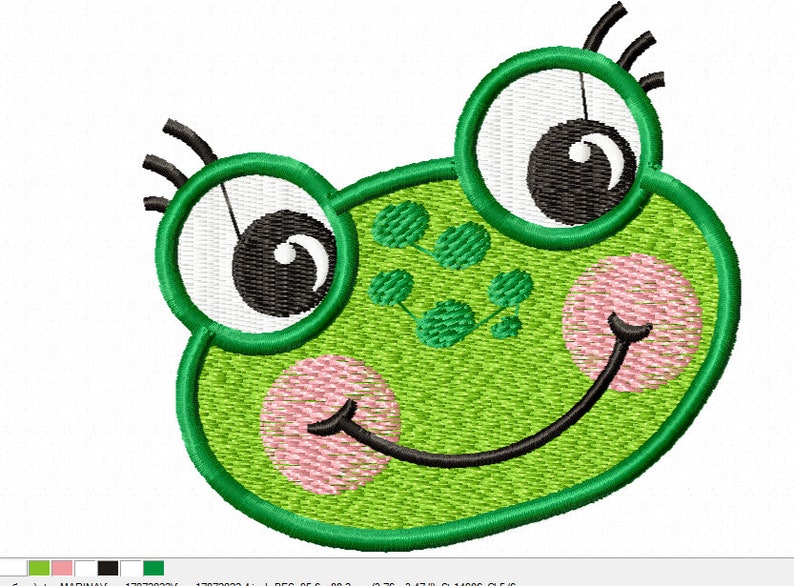Frog Embroidery Machine Embroidery Design Instant Download - Etsy