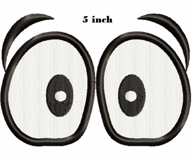 Cartoon Toy Eyes soft Plush Doll Machine Embroidery Designs - Etsy