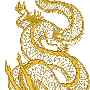 Chinese Dragon Machine Embroidery Design, Instantly Download - Etsy