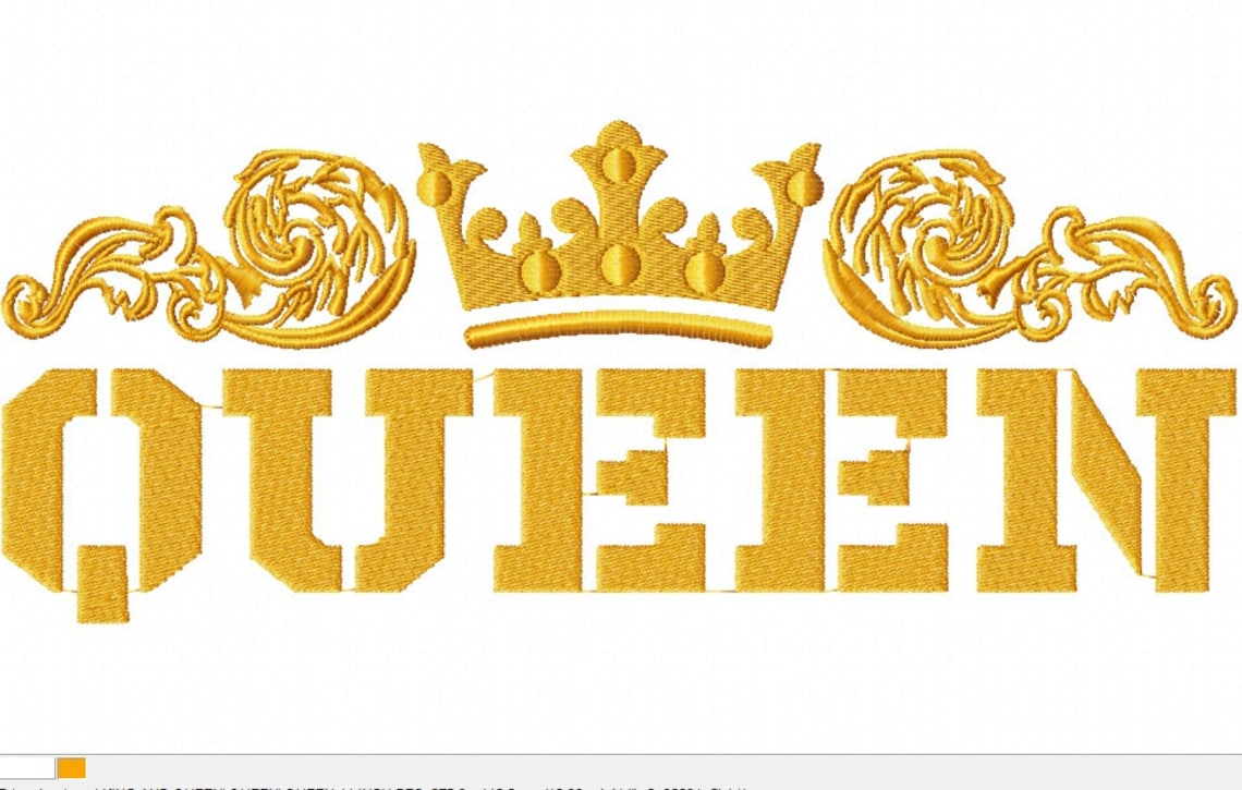 Queen Machine Embroidery Design Instantly Download - Etsy