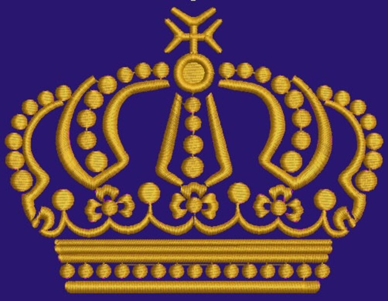 Crown Machine Embroidery Designs Instantly Download - Etsy