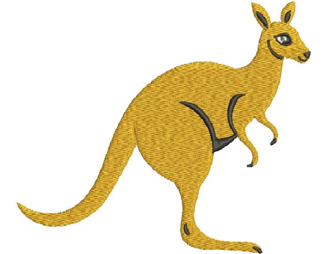 Kangaroo Machine Embroidery Design - Etsy