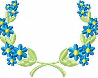 Forget-me-not Bunch Machine Embroidery Design Design - Etsy