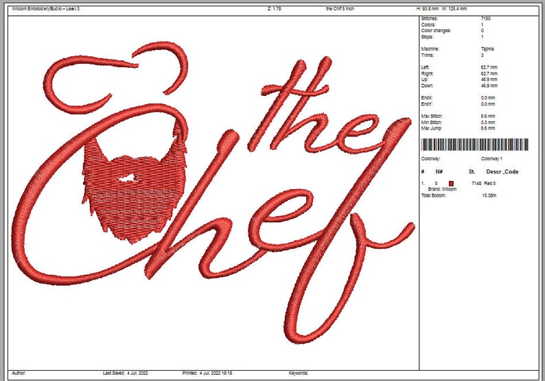 The Chief Machine Embroidery Design - Etsy