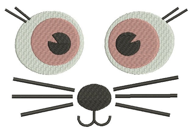 Rabbit Face Easter Embroidery Face Embroidery Bunny Machine - Etsy