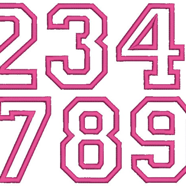 Embroidery Numbers - Etsy