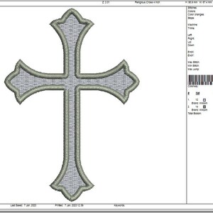 Religious Cross Embroidery Design. Easter Cross. Christian Cross ...