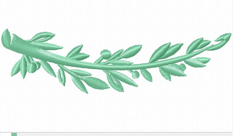 Olive Branch Machine Embroidery Design Instantly Download / - Etsy
